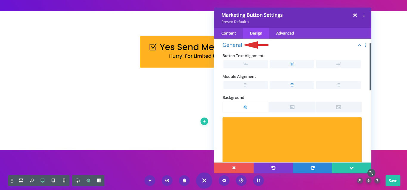 Marketing Button – Bluechip Divi